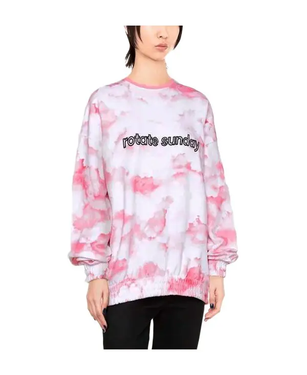 ROTATE BY BIRGER CHRISTENSEN Logo Embroidered Crewneck Sweatshirt