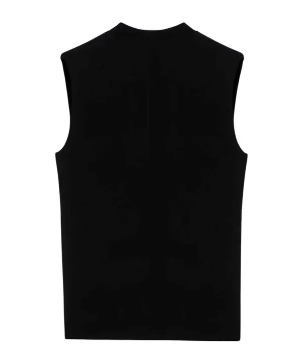 ANINE BING Venice V-neck Vest - Blak