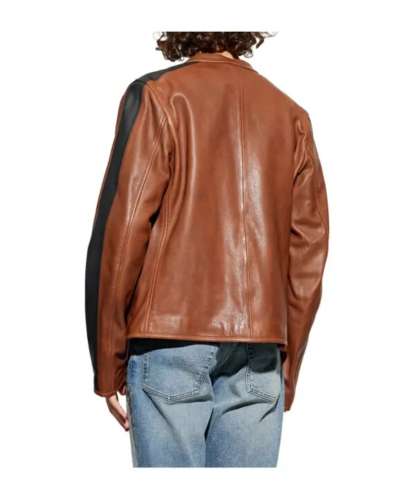 DIESEL® Leather Panelled Jacket