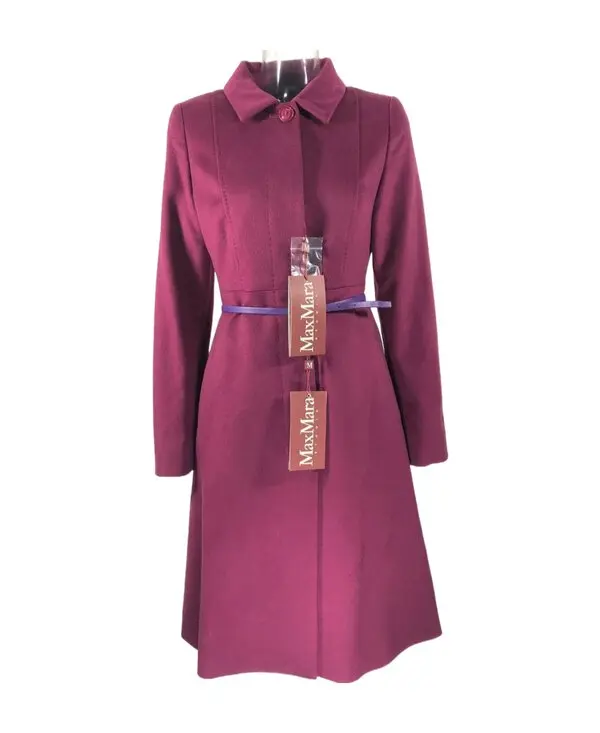 Max Mara Logo Cashmere Coat