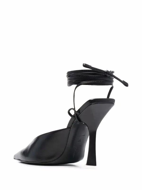 Attico Pointed-toe Lace-up High Heel Pumps