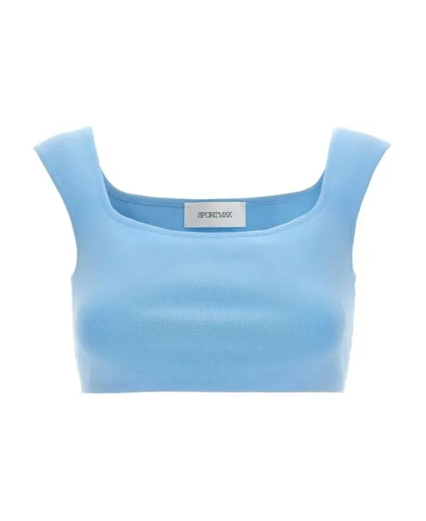 Sportmax Ribbed Knit Vest - Blue