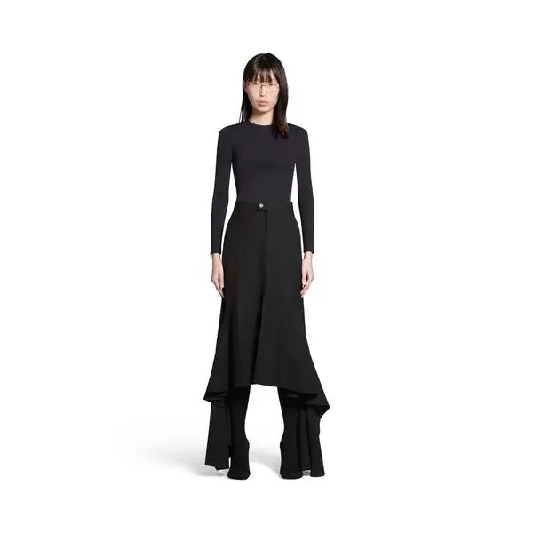 Balenciaga Deconstructed Godet Skirt