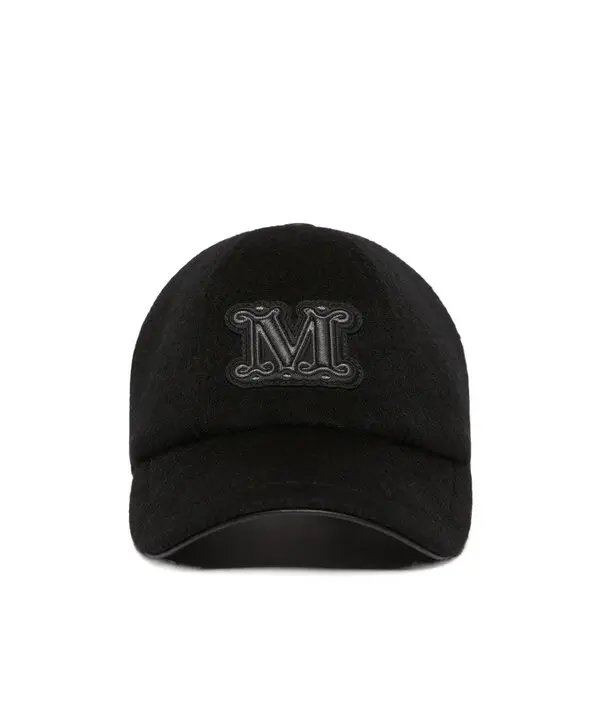Max Mara Embroidered Logo Baseball Cap - Black