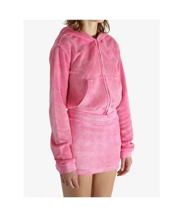Alexander Wang Embroidered Hooded Zip-up Top - Pink
