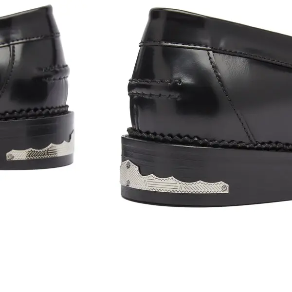 Toga Logo Embellished Low Heel Loafers