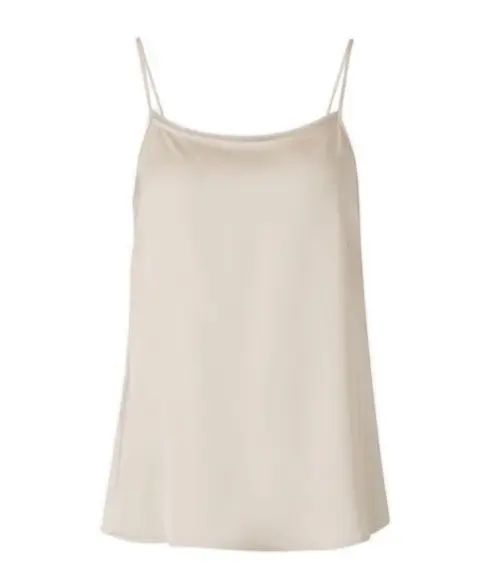 Peserico Satin Square-neck Top - White