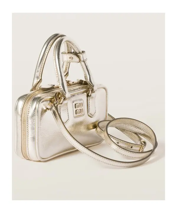 Miu Miu Arcadie Mini-bag In Laminated Nappa Leather
