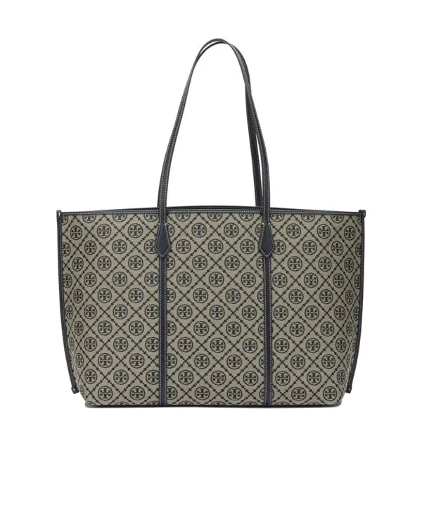Tory Burch Perry T Monogram Tote Bag - Black