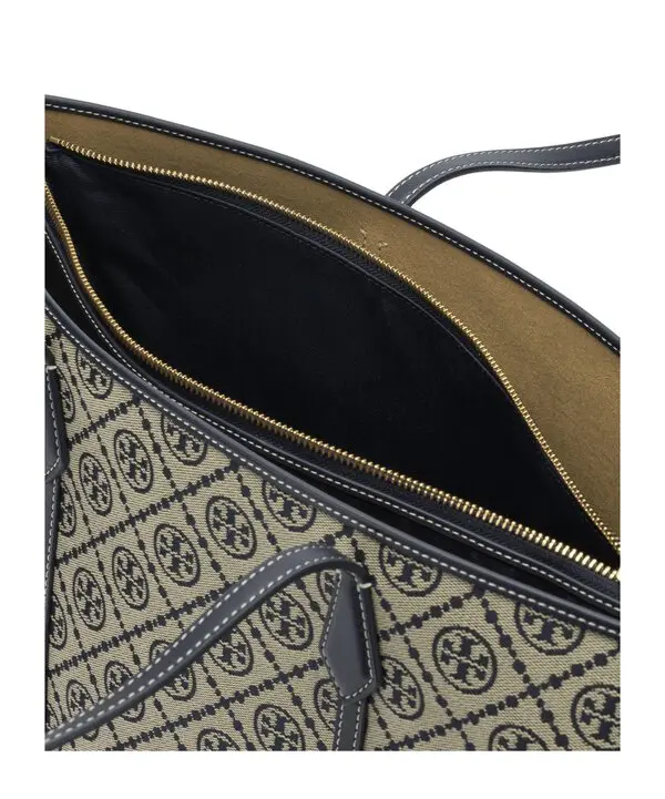 Tory Burch Perry T Monogram Tote Bag - Black