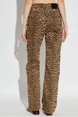 Zadig&Voltaire Leopard Print Wide-leg Trousers