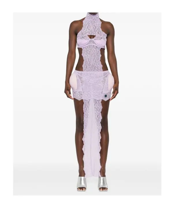 JEAN PAUL GAULTIER X Shayne Oliver Lace Lingerie Minidress