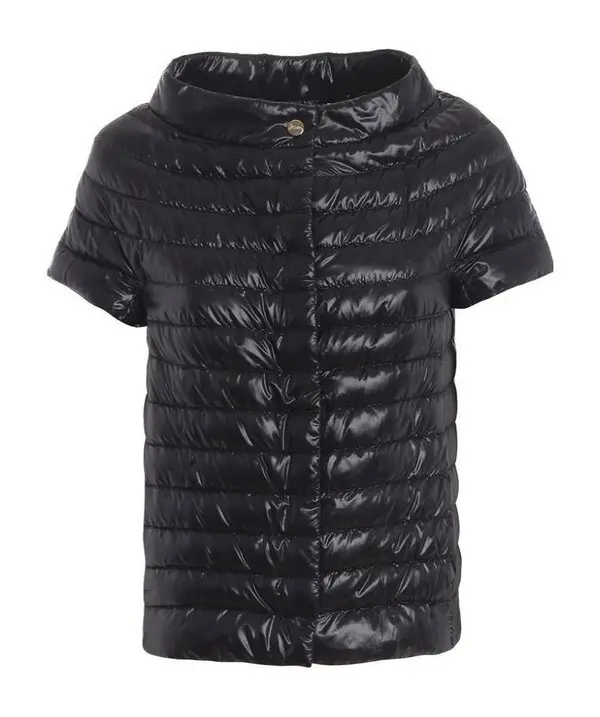 Herno Margherita Short-sleeved Down Jacket - Black