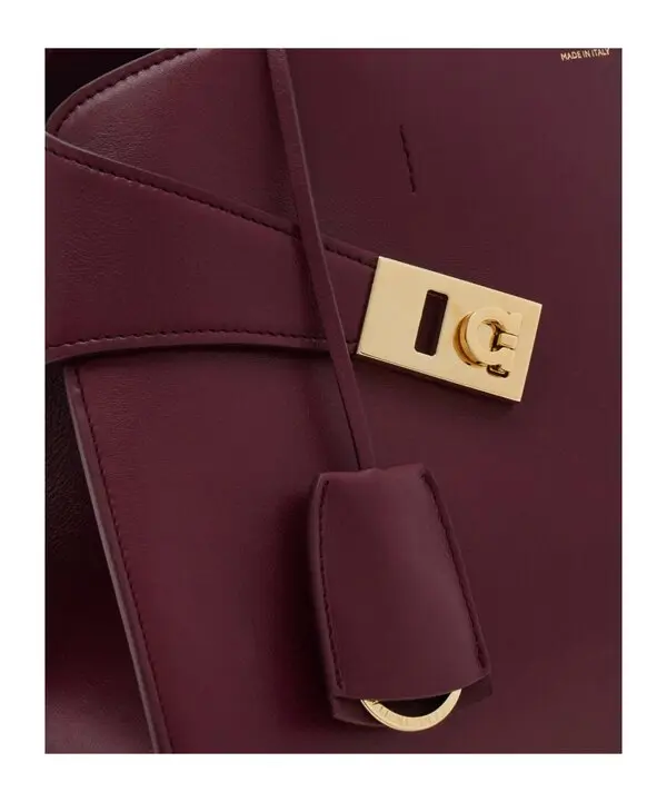 FERRAGAMO Hug Small Tote Bag - Plum