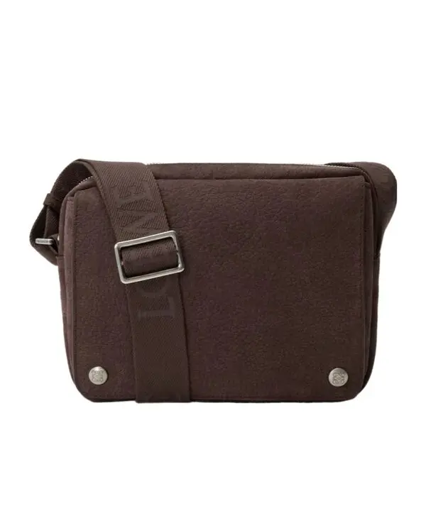 Loewe Medium Pebble Messenger Bag - Dark Chestnut