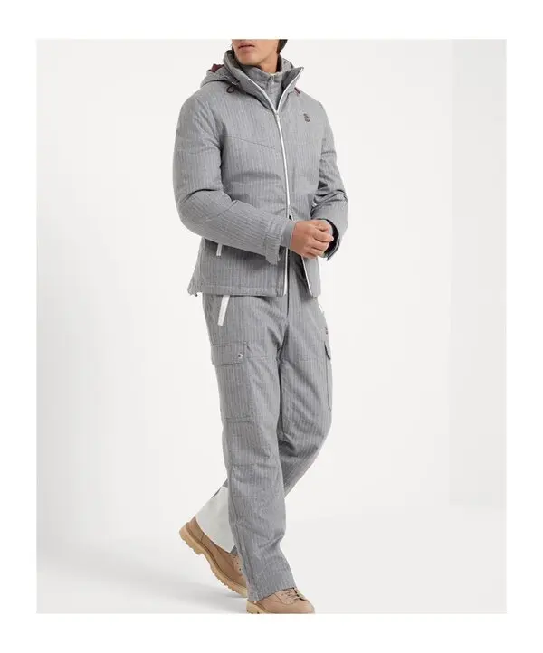 Brunello Cucinelli Zip Neck Jumper With Embroidered Logo