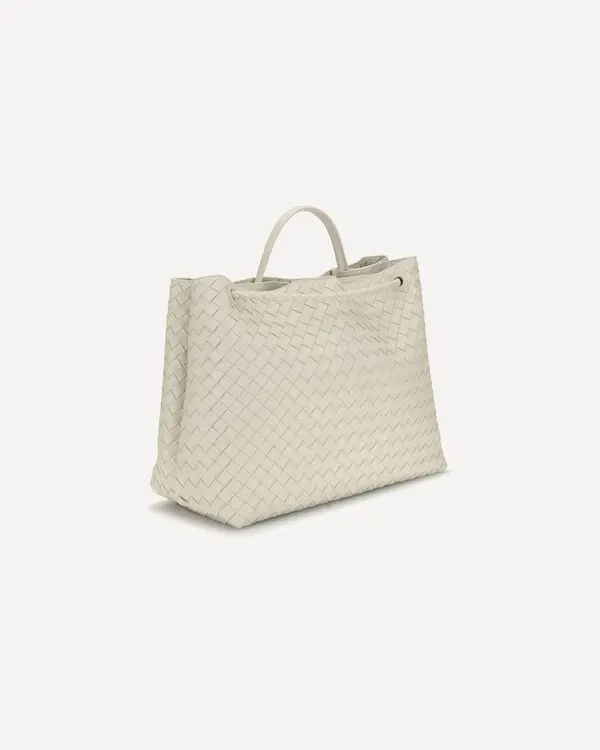 Bottega Veneta Woven Shoulder Bag With Knot Detail