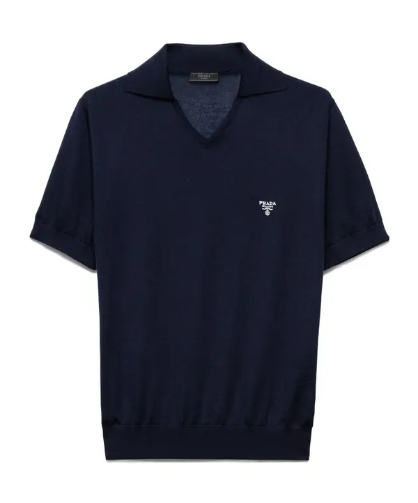 Prada Cashmere Polo Shirt