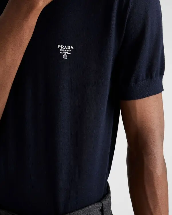 Prada Cashmere Polo Shirt