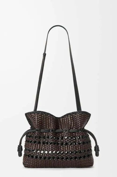 Loewe Flamenco Clutch Bag - Black/brown