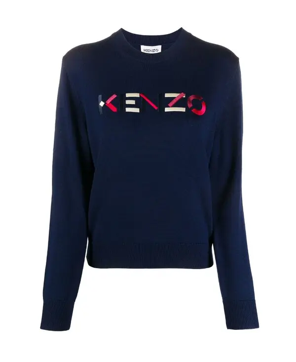 Kenzo Logo Embroidered Wool Jumper