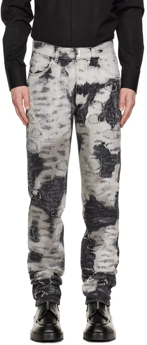 Givenchy Distressed Slim-fit Jeans