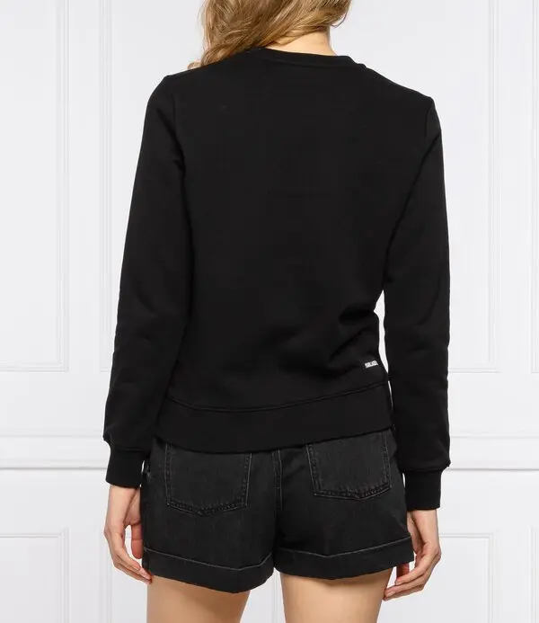 Karl Lagerfeld K/ikonik Embellished Crewneck Sweatshirt