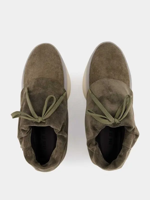 Fear Of God Round Toe Low-top Casual Shoes - Brown