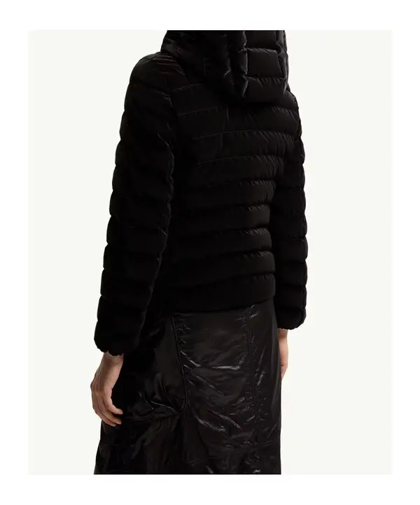 Moncler Logo Patch Quilted Hooded Jacket