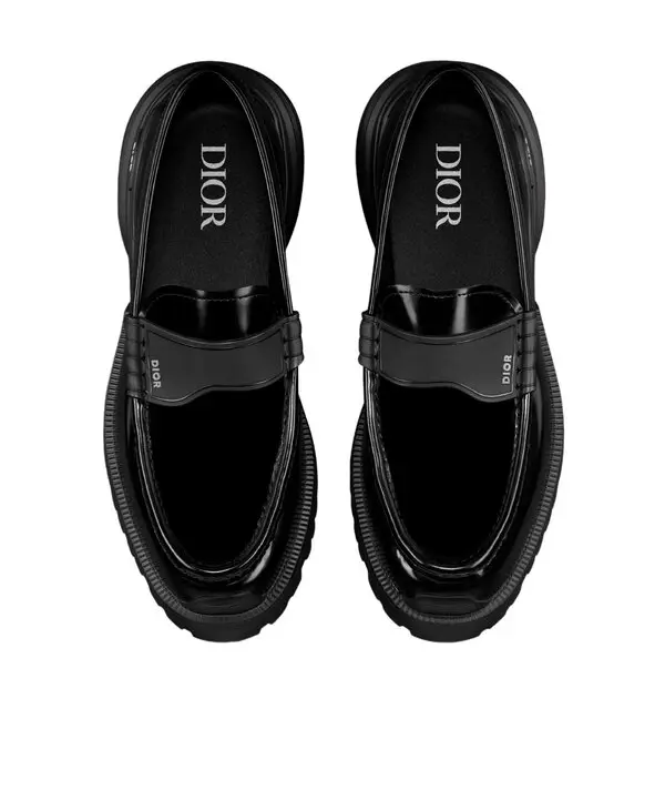Dior Logo Debossed Slip-on Loafers