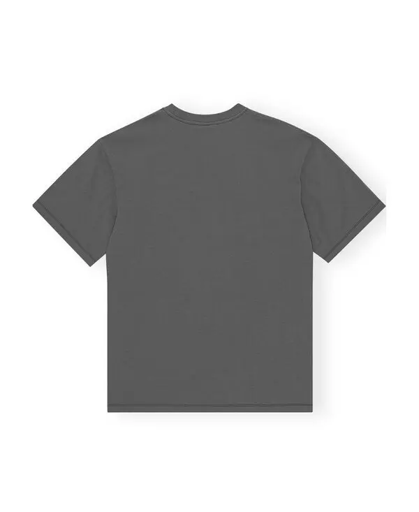 GANNI Logo Printed Crewneck T-shirt