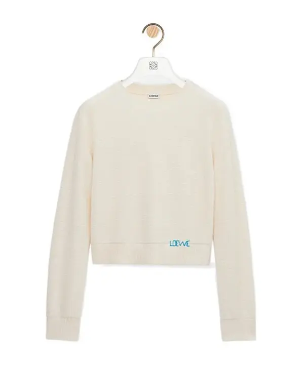 Loewe Logo Embroidered Crewneck Jumper