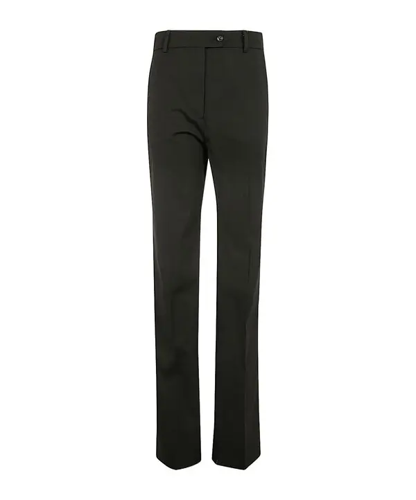 N.21 Straight-leg Press-crease Trousers - Black