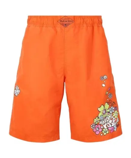 Martine Rose Printed Swim Shorts - Orange