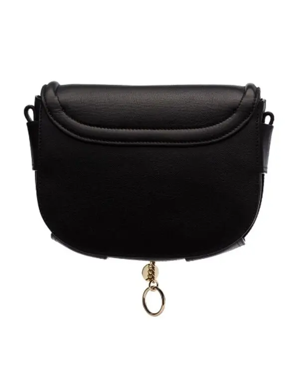 See By Chloé Mara Small Grain Cowhide Shoulder Bag - Black