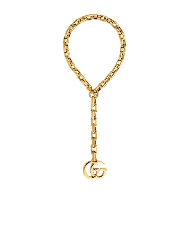 Gucci Gg Marmont Pendant Chain Necklace