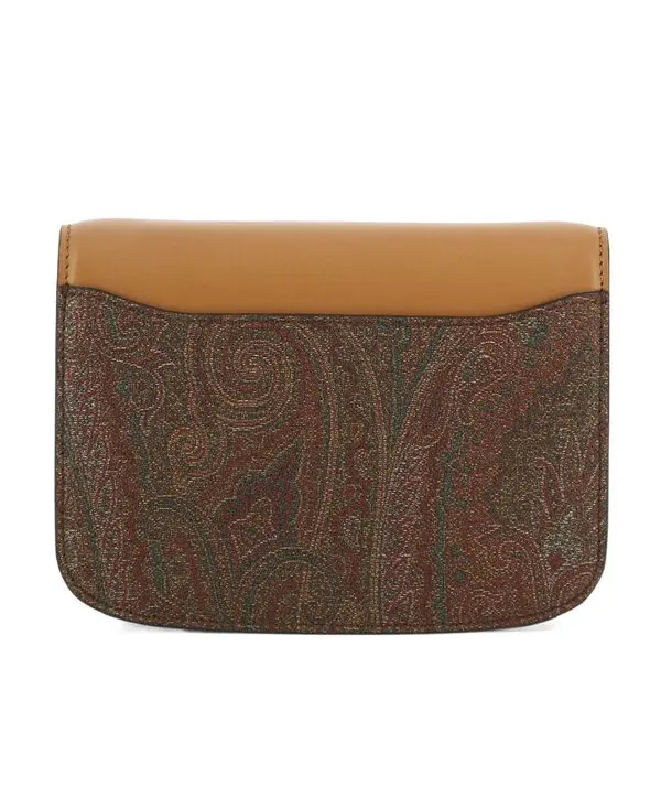 Etro Essential Jacquard Foldover Crossbody Bag - Brown