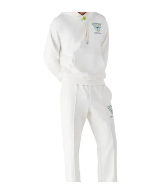 Casablanca L'arche De Tennis Drawstring Hoodie - White