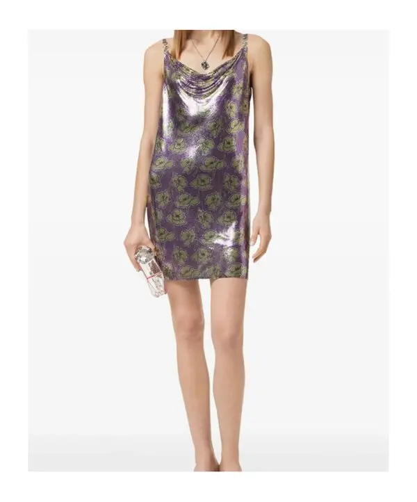 Versace Poppies Mini Dress