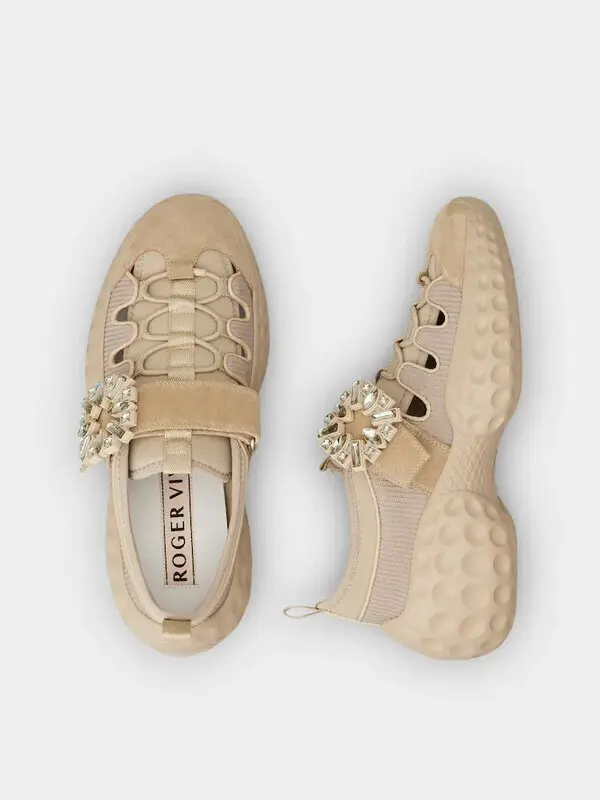 ROGER VIVIER Viv' Embellished Sneakers