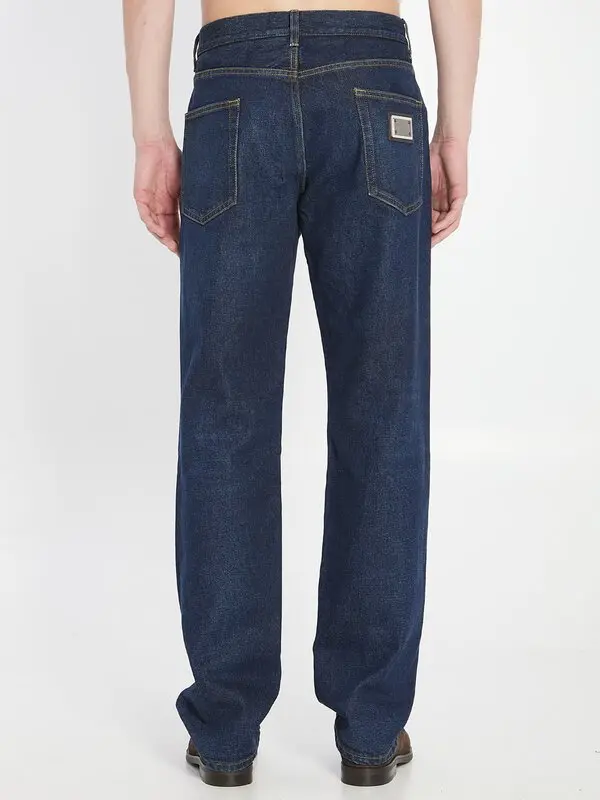 Dolce & Gabbana Straight Leg Jeans - Blue