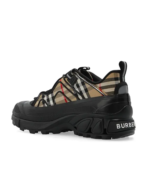 Burberry Arthur Vintage Check Sneakers - Black