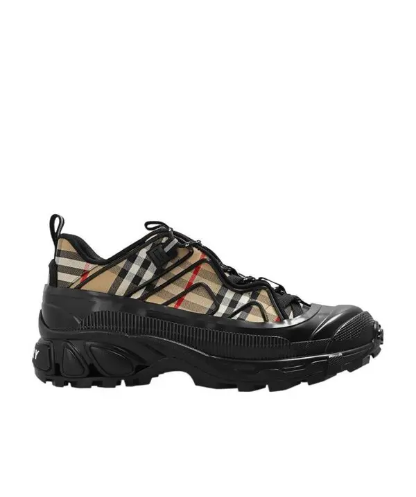 Burberry Arthur Vintage Check Sneakers - Black