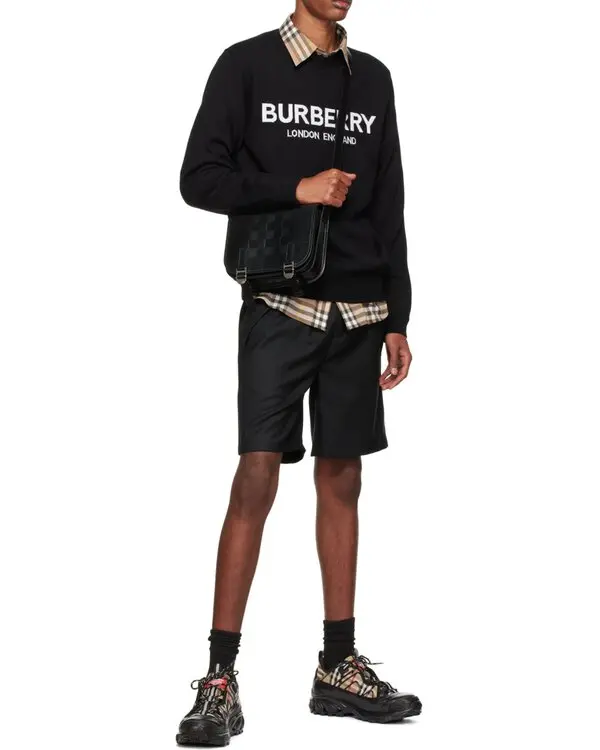 Burberry Arthur Vintage Check Sneakers - Black