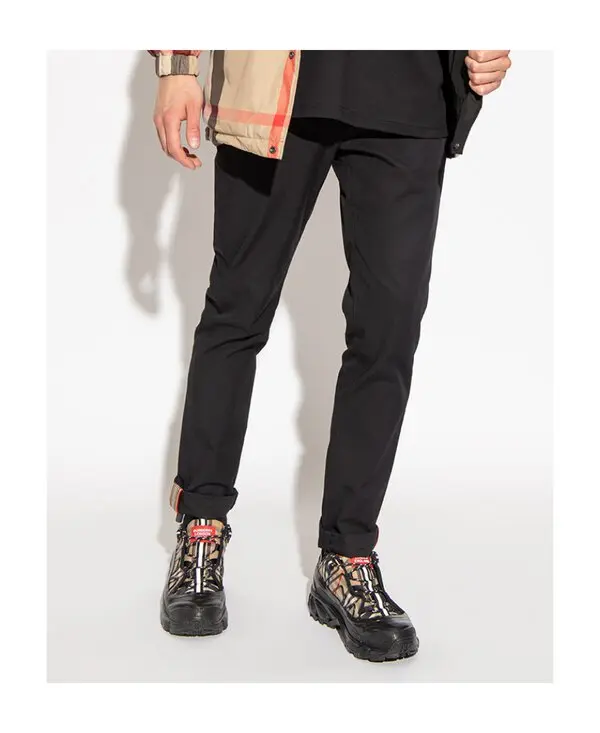 Burberry Arthur Vintage Check Sneakers - Black
