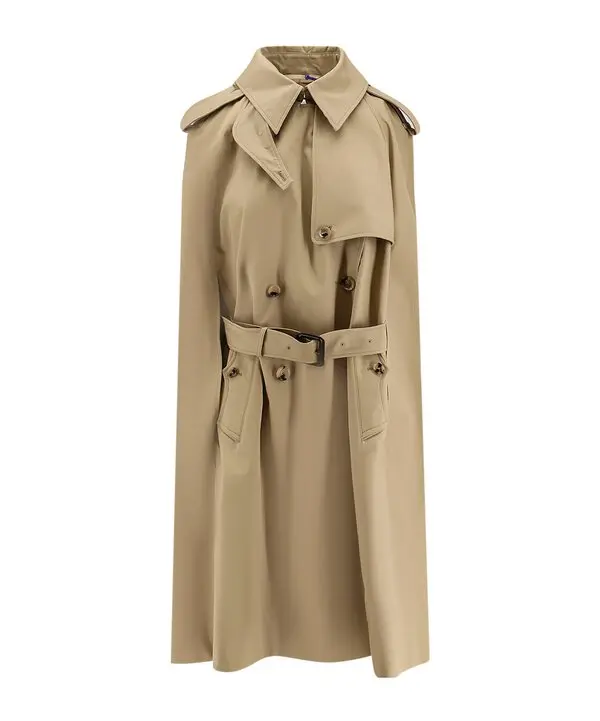 Burberry Double Breasted Belted Trench Coat