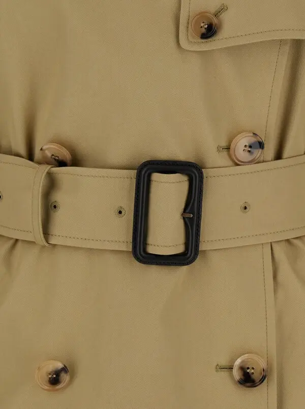 Burberry Double Breasted Belted Trench Coat