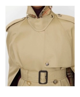 Burberry Double Breasted Belted Trench Coat