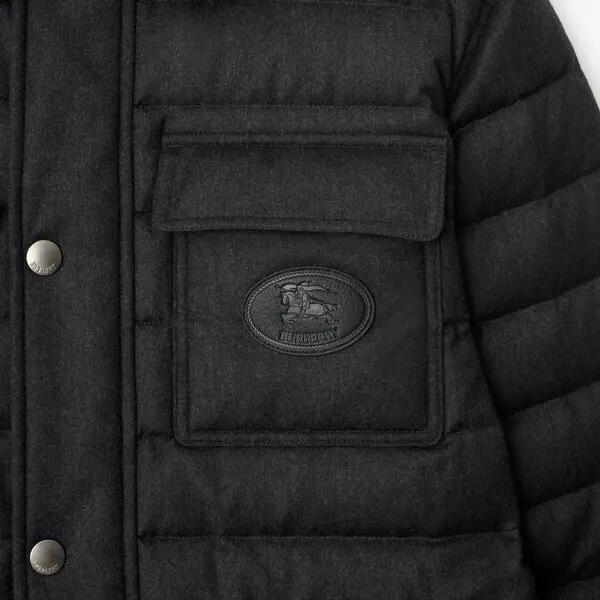 Burberry Wool Flannel Padded Overshirt