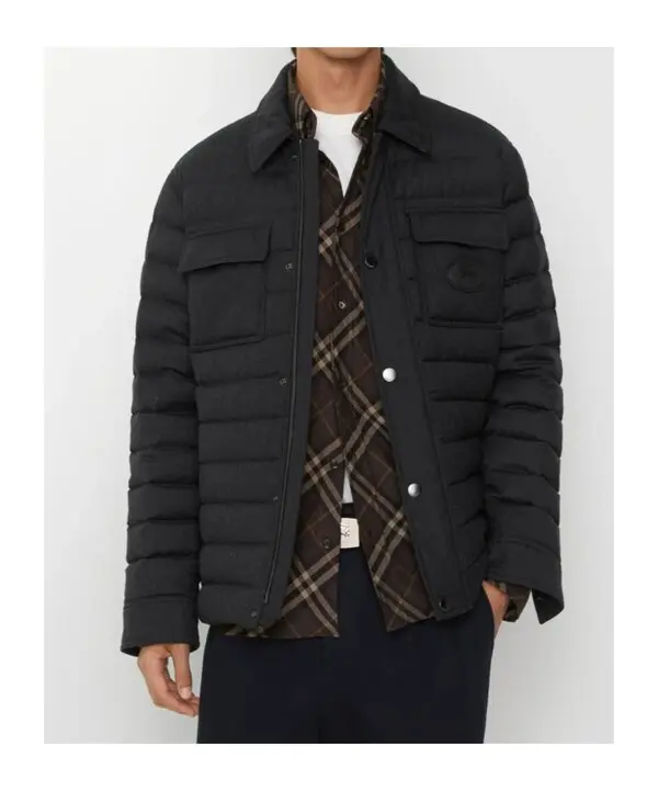 Burberry Wool Flannel Padded Overshirt
